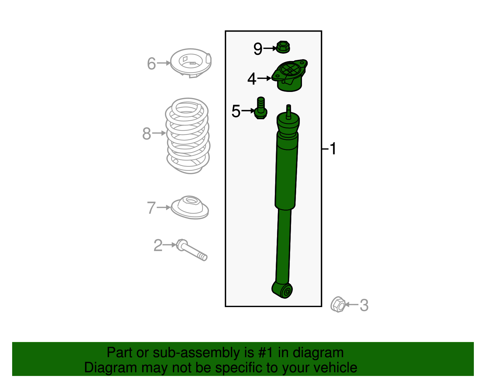 ASH-24555 - Shock Absorber Assembly | Dealer Auto Parts