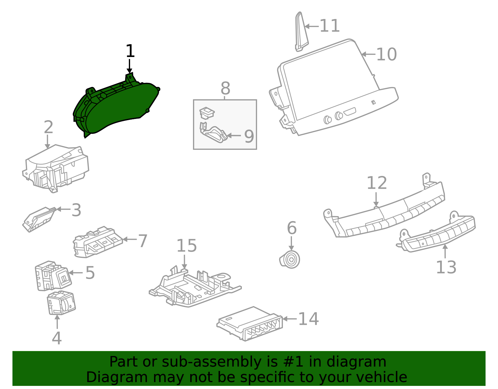 OEM GM Instrument Cluster For 2020-2022 Cadillac CT4 - Part No ...