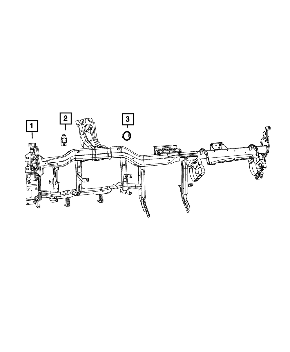 2015-2023 Mopar Instrument Panel Reinforcement 68346615AC ...