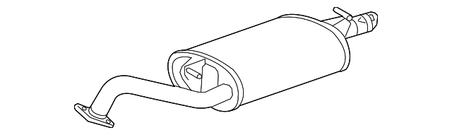 Genuine Toyota Muffler & Pipe part# 17430-0T251 for 2014-2019 Toyota ...