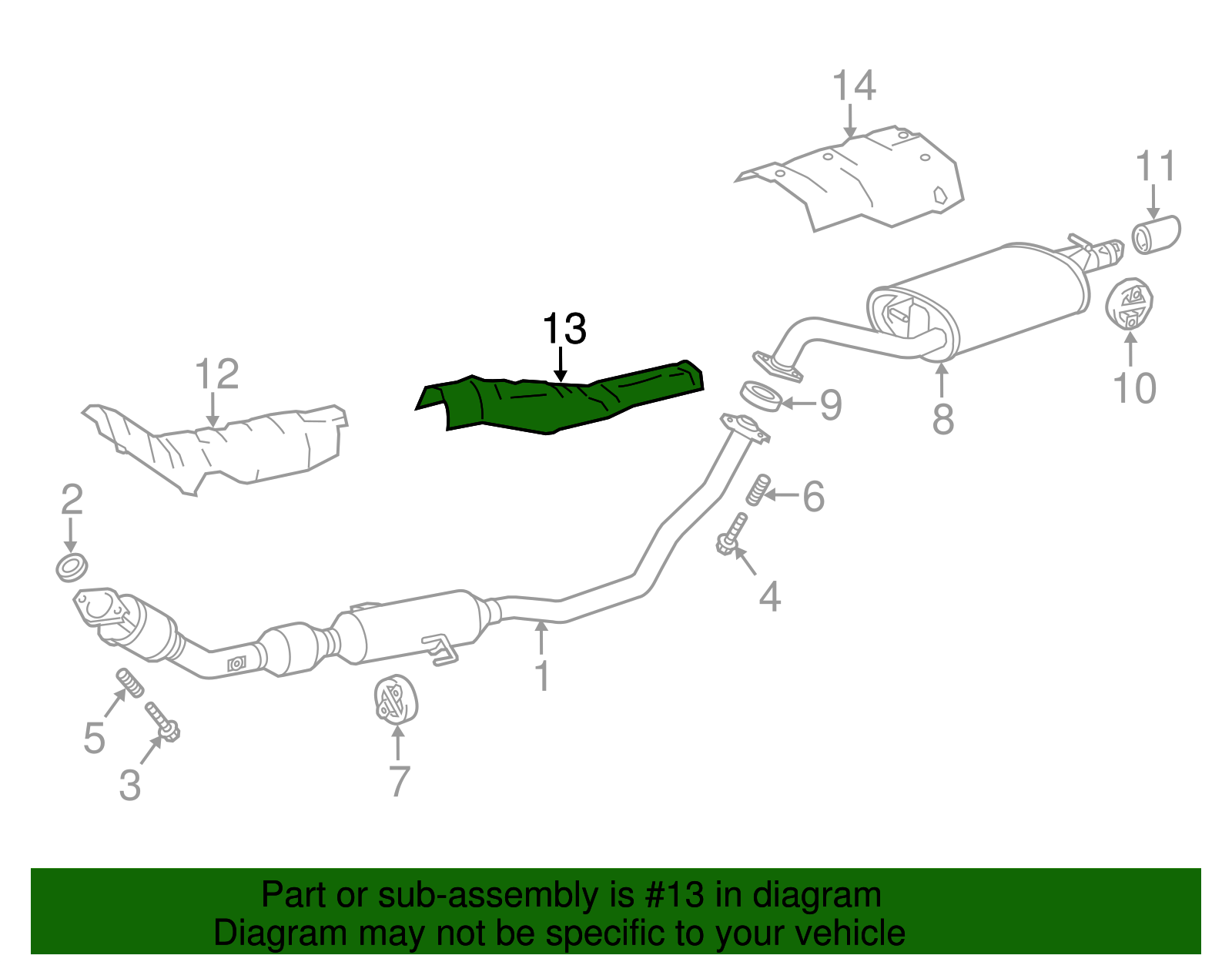 2014-2019 Toyota Corolla 2014-2019 Toyota Corolla - Heat Shield 58153 ...
