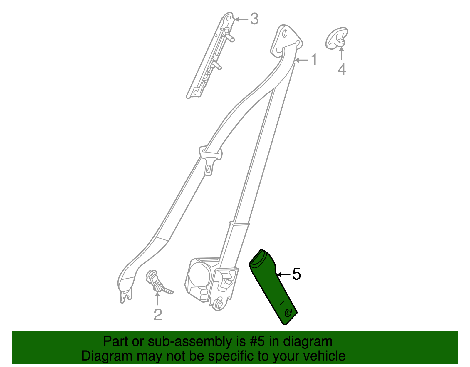 2002-2003 Saturn Vue Buckle 22668377 | Capital Chevy Parts