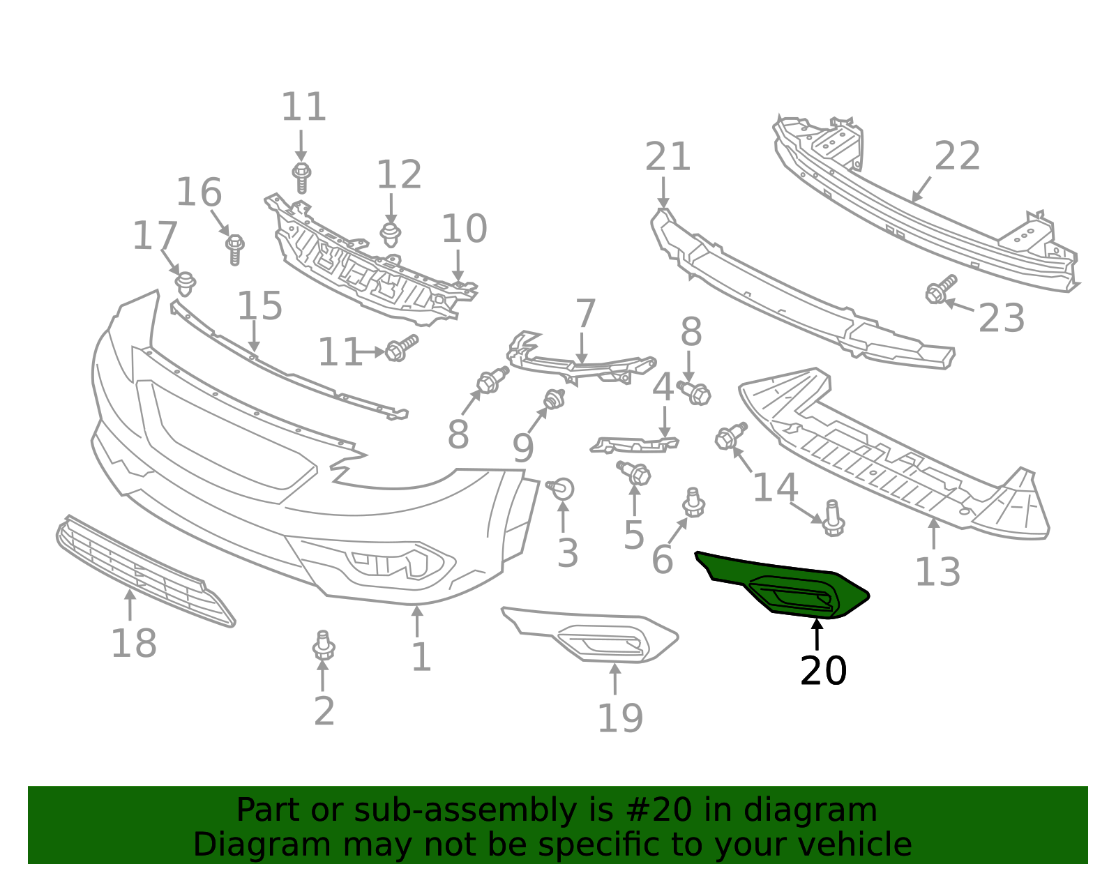 57731AN06A - 2020 Subaru Legacy - Fog Lamp Bezel | Subaru Parts Deals