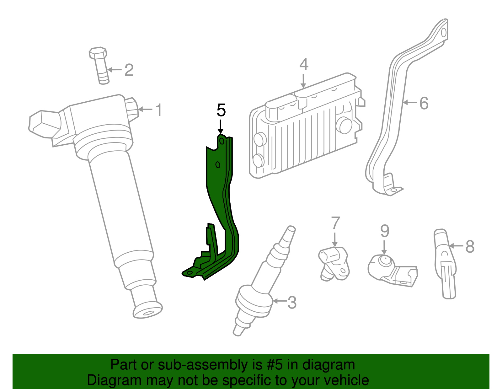 89667-0E060 - ECM Front Bracket - 2014-2016 Toyota Highlander | Nucar ...