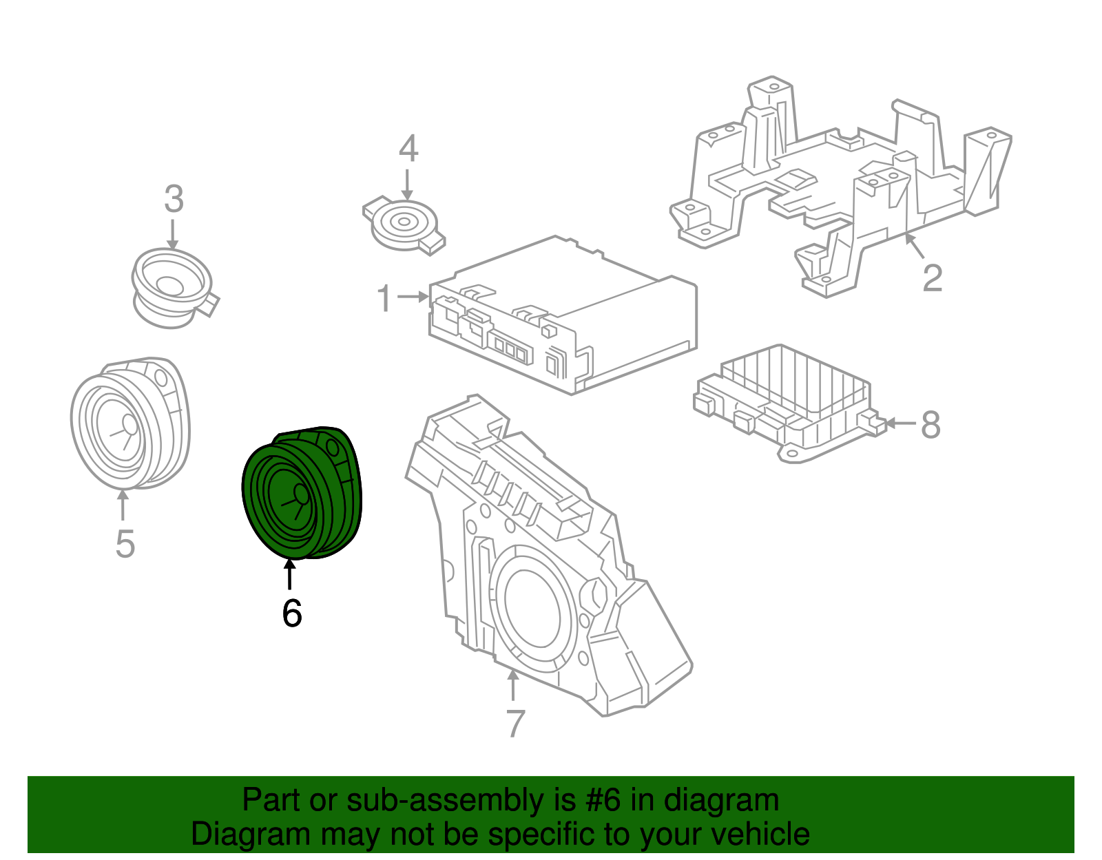2016-2019 Chevrolet Volt F Speaker 85123716 | Capital Chevy Parts