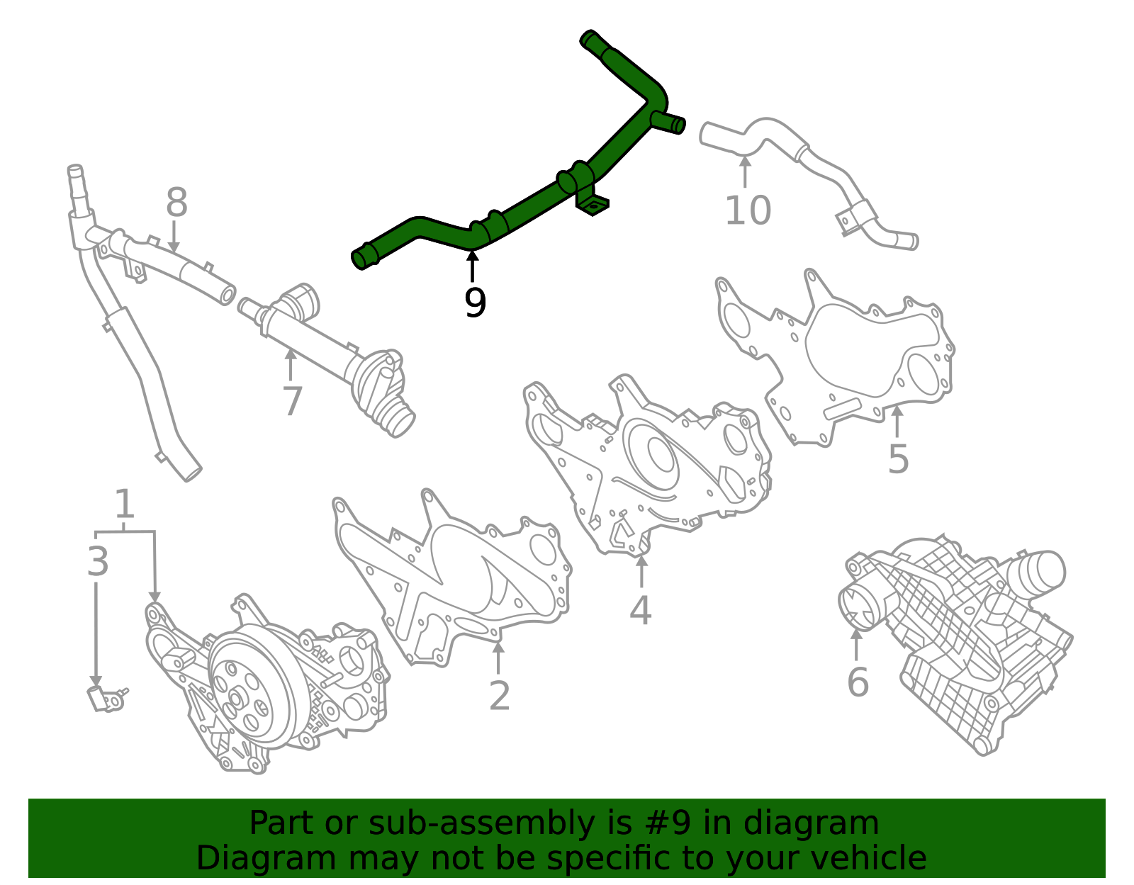 25460-3N300 - Water Pipe 2022-2026 Kia Carnival | Kia.Parts Store