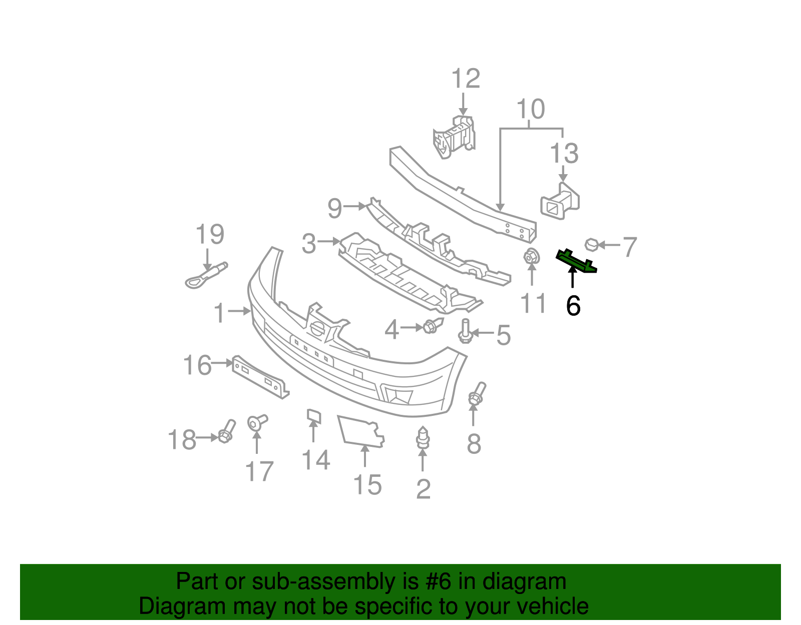 2007-2012 Nissan Versa Side Bracket 62224EM30A | Nissan Canada