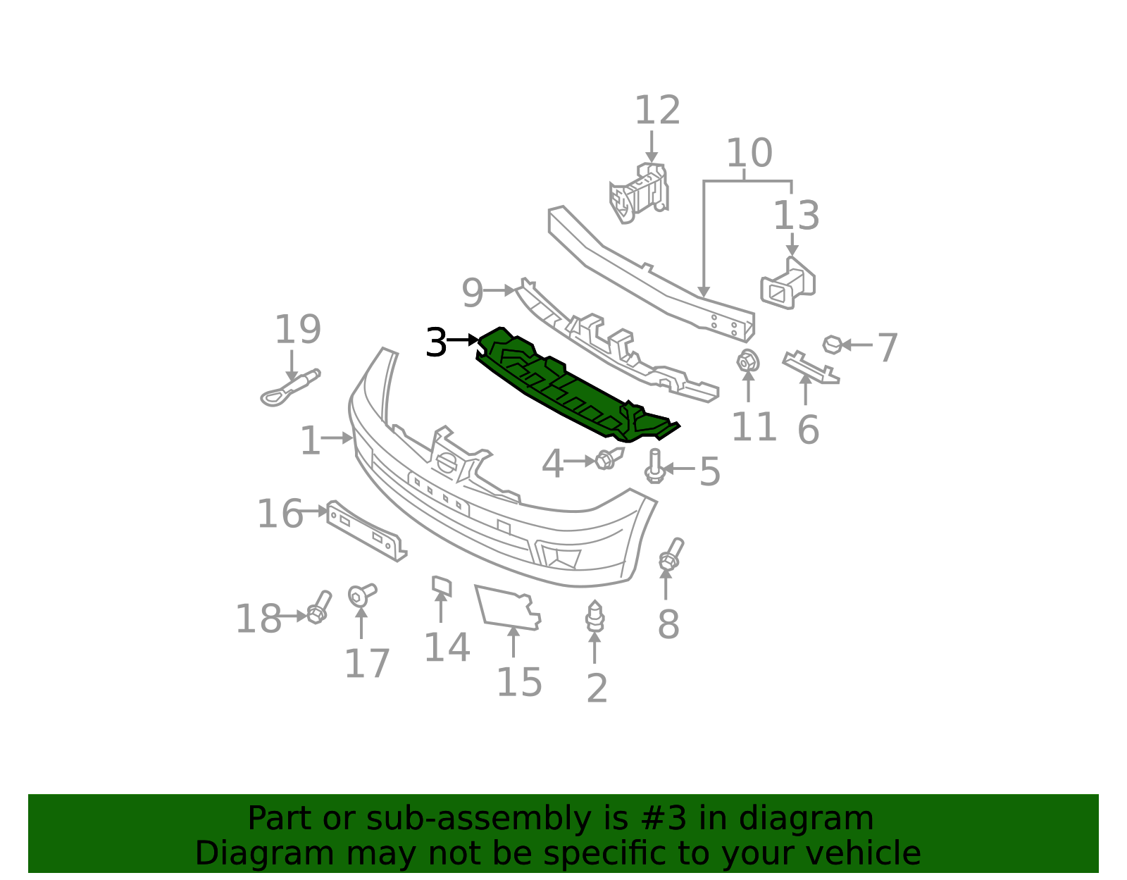 62663-EM30A - Valance Panel 2007-2012 Nissan Versa | Official Nissan ...