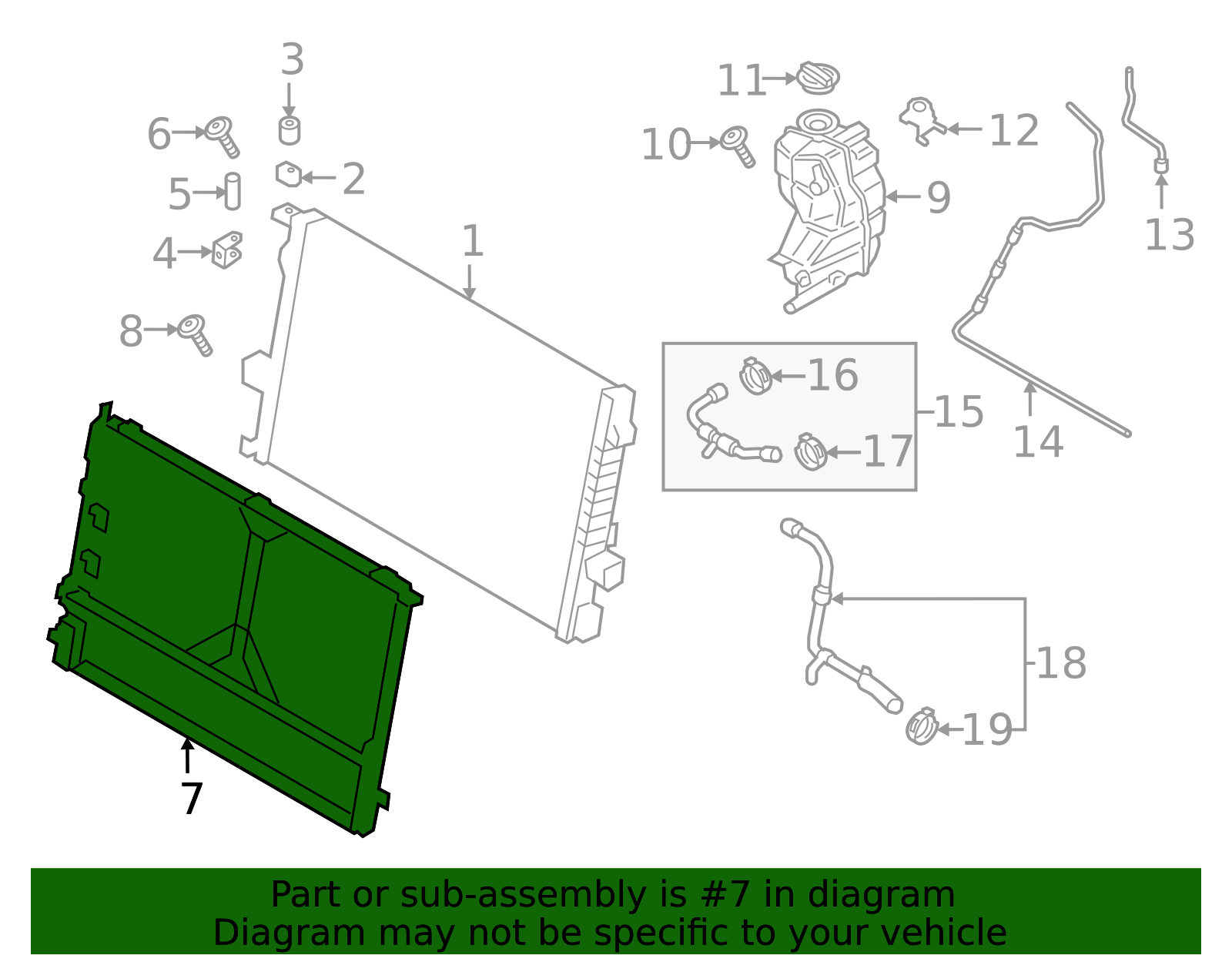 Genuine Porsche 9A7-121-068-11 |Radiator Mount Bracket | FREE Shipping ...