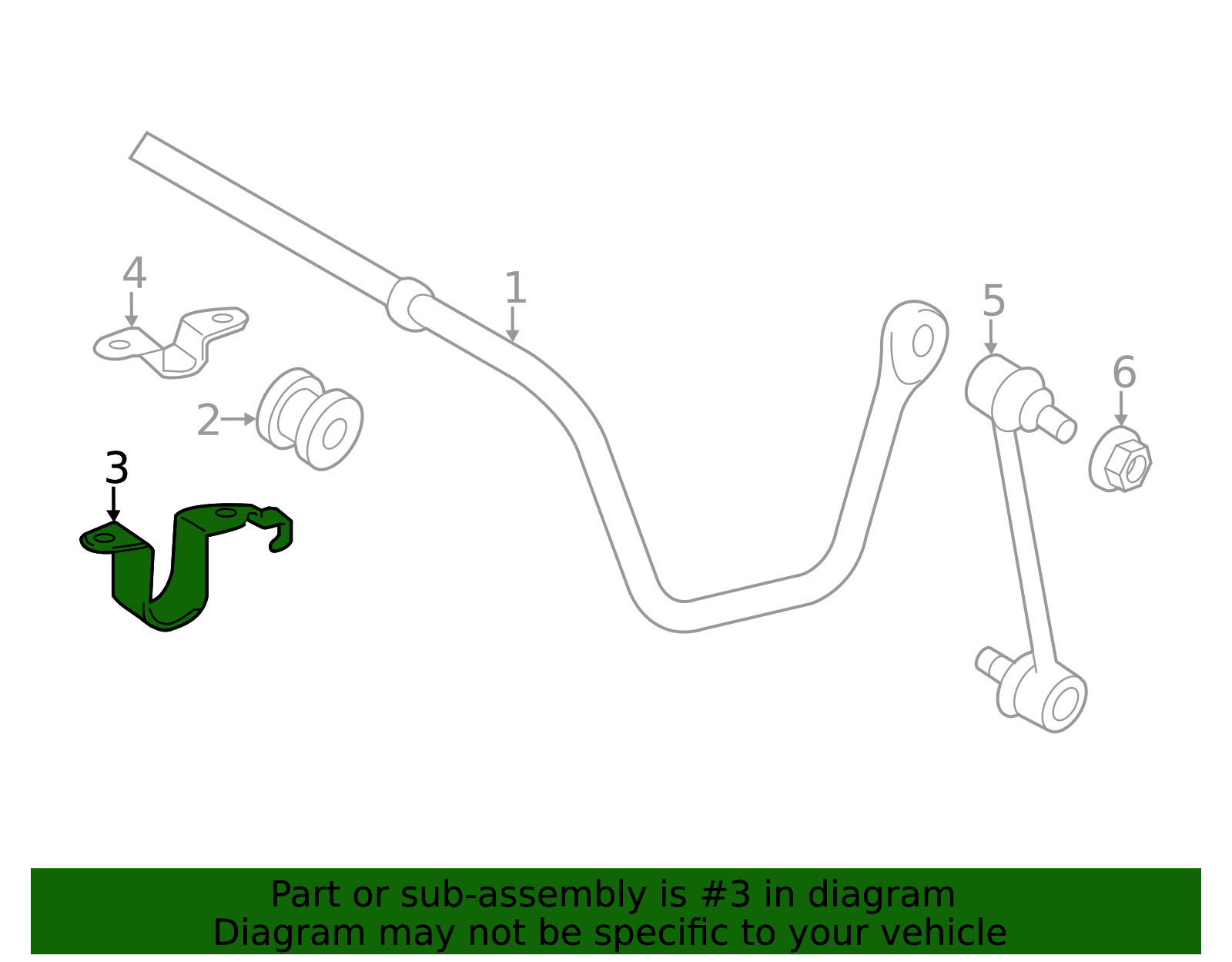 2012-2018 Toyota Stabilizer Bar Bracket 48832-06050 | MotorMotor