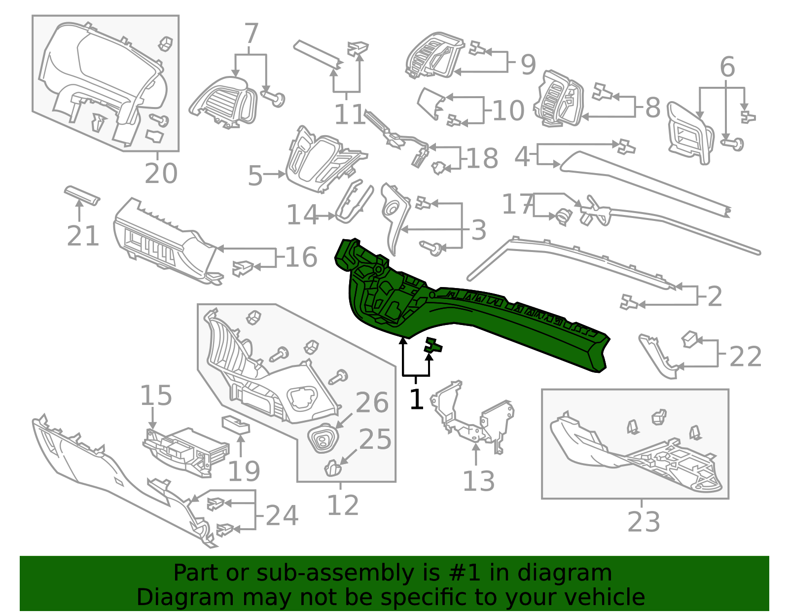 77260-THR-A01ZA - 2018-2024 Honda Odyssey - Pad Assembly Soft *YR507L ...