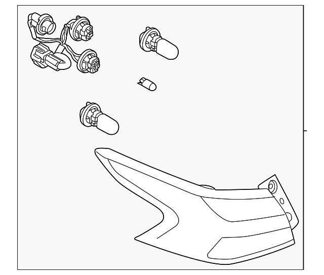 2020-2025 Nissan Versa Tail Lamp Assembly 26550-5EE0A | My Nissan Part