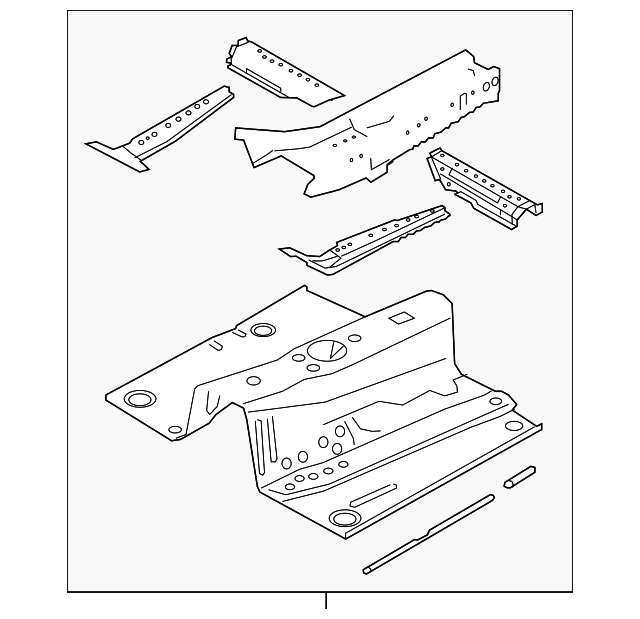 NA1J-53-600 - Floor Pan Assembly 2016-2019 Mazda MX-5 Miata | Bam ...