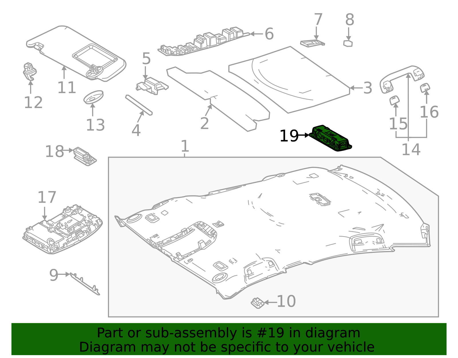 81360-33070-B3 - Dome Lamp 2021-2025 Toyota | Longo Toyota Parts