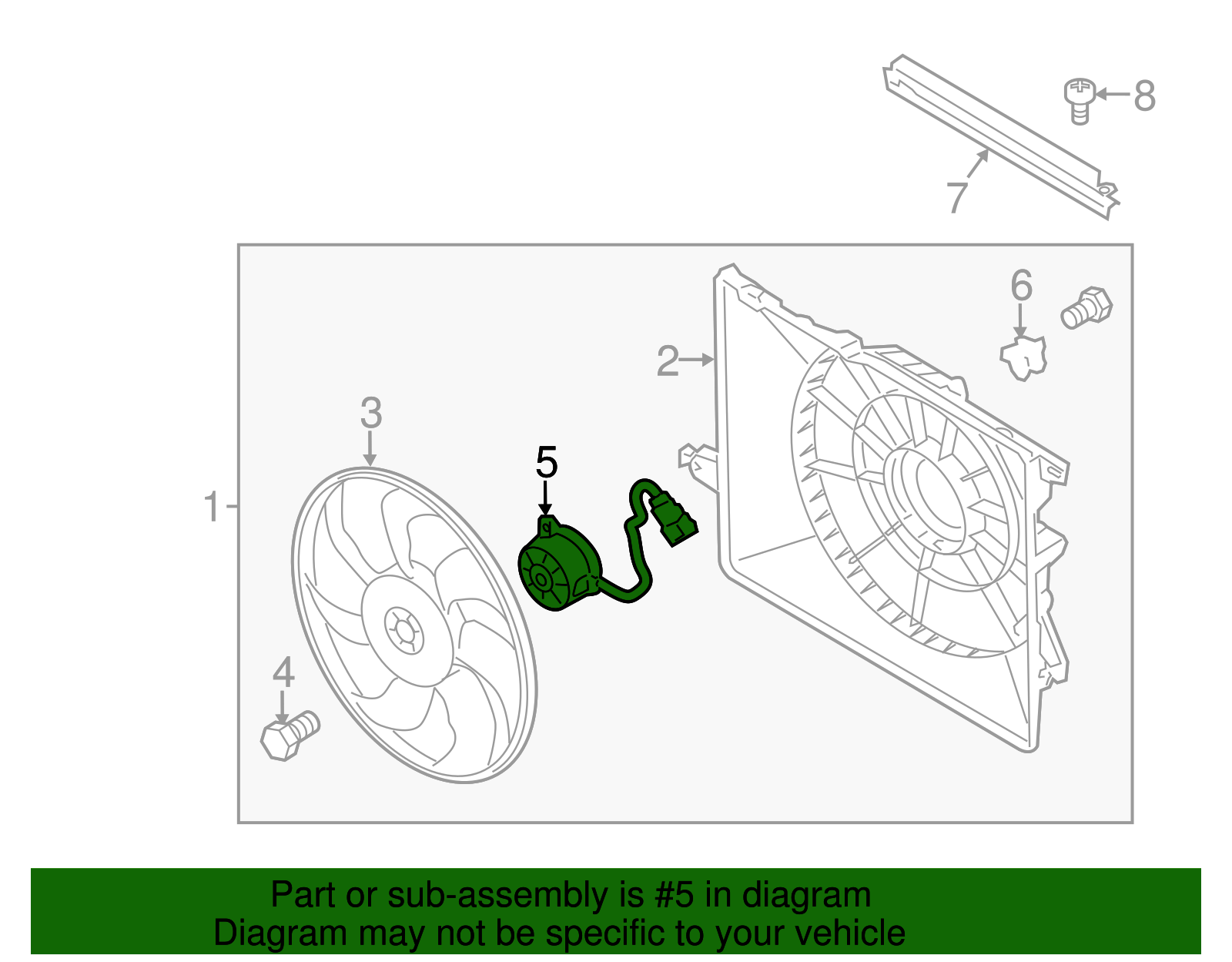 2014-2015 Kia Sorento | Fan Motor | 25386-4Z000 | Kia Auto Parts