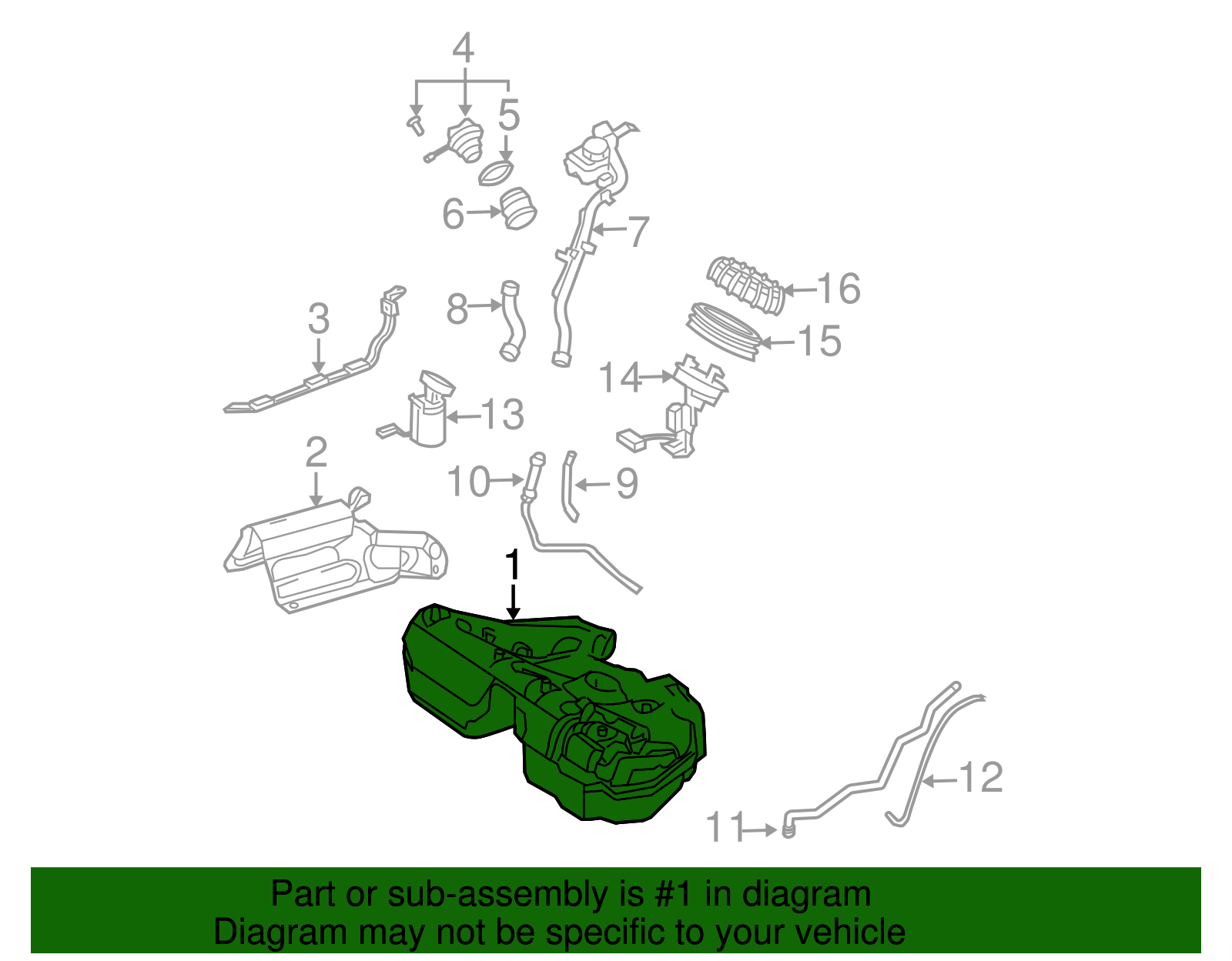 211-470-24-02 - Fuel Tank 2003-2008 Mercedes-Benz | Mercedes-Benz ...