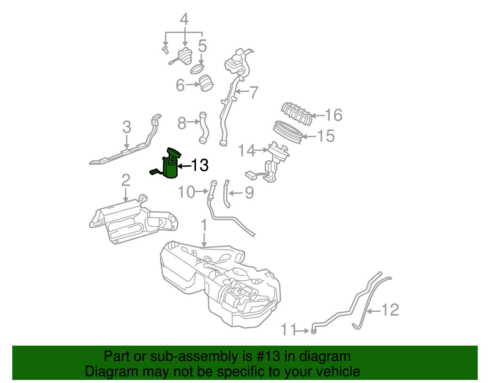 Genuine OEM Fuel Pump And Sender Assembly | 211-470-41-94 | Fits Select ...