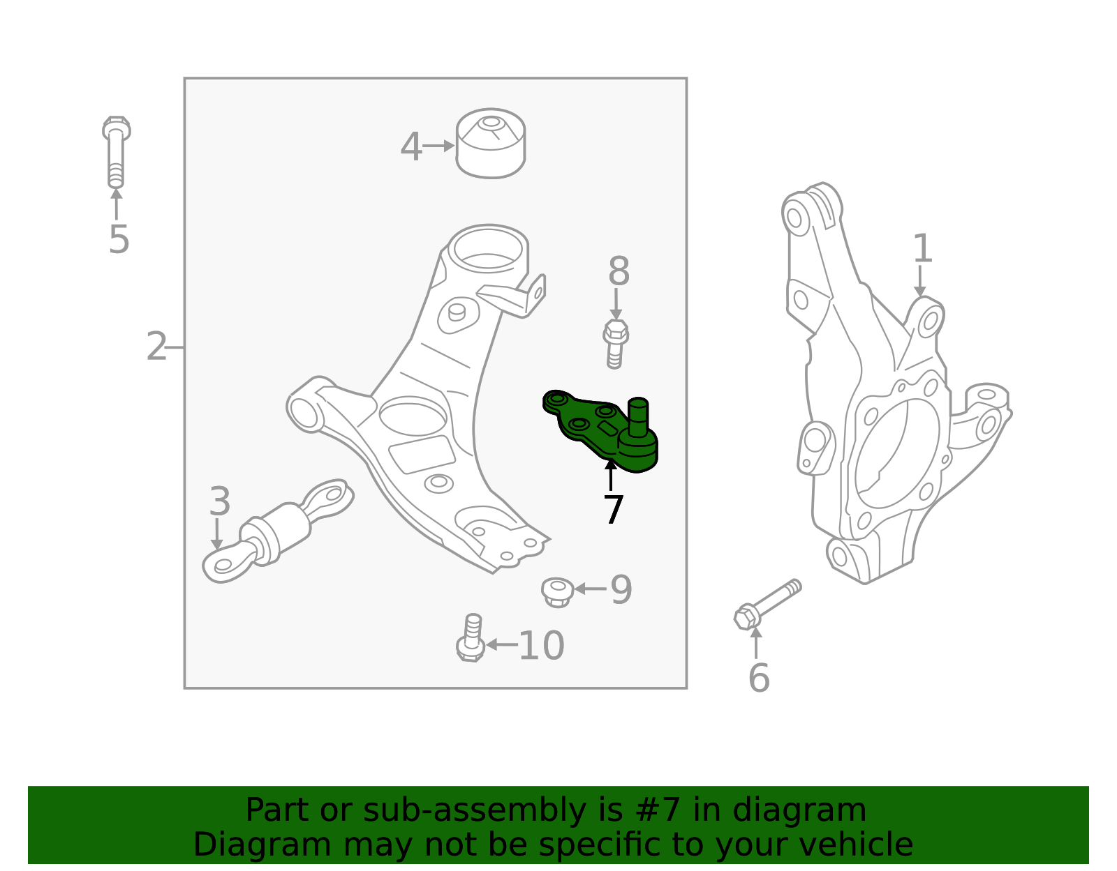Hyundai - 54530-P2000 - Lower Ball Joint - 2021-2025 Hyundai | OEM ...