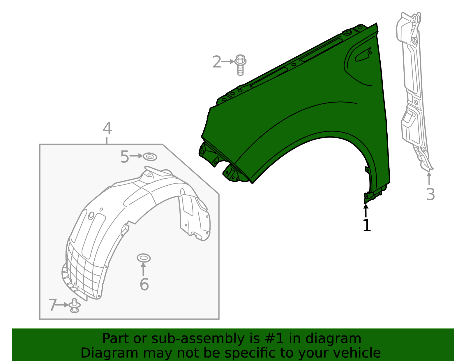66321-K0000 - Fender Kia.Parts Store