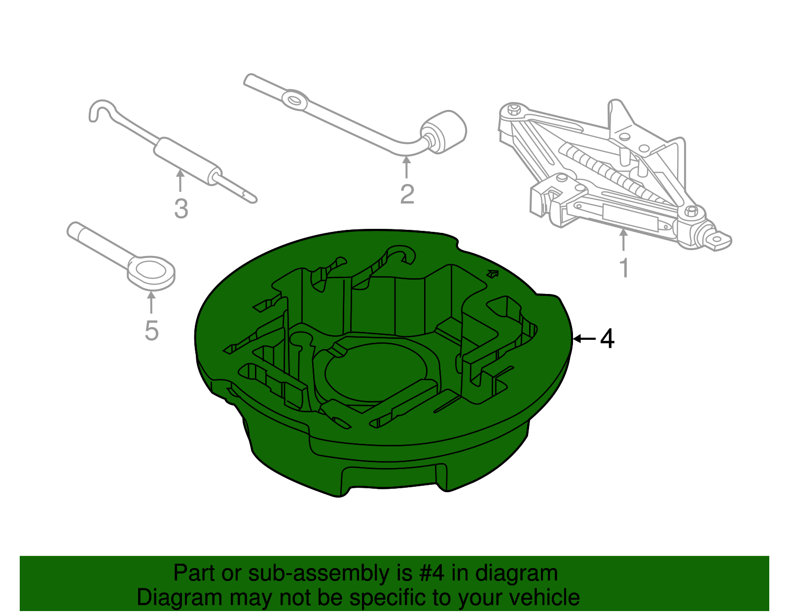 2017-2018 Kia Forte Tool Compartment 09149-B0000 | Kia OEM Parts Outlet