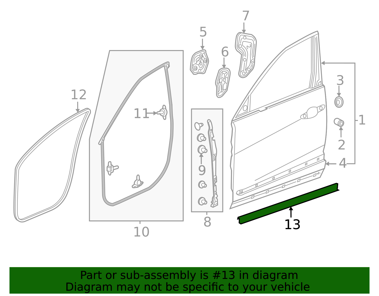 Genuine OEM Acura - Lower Seal Part# 72327-TJB-A01 | Acura Parts For Less