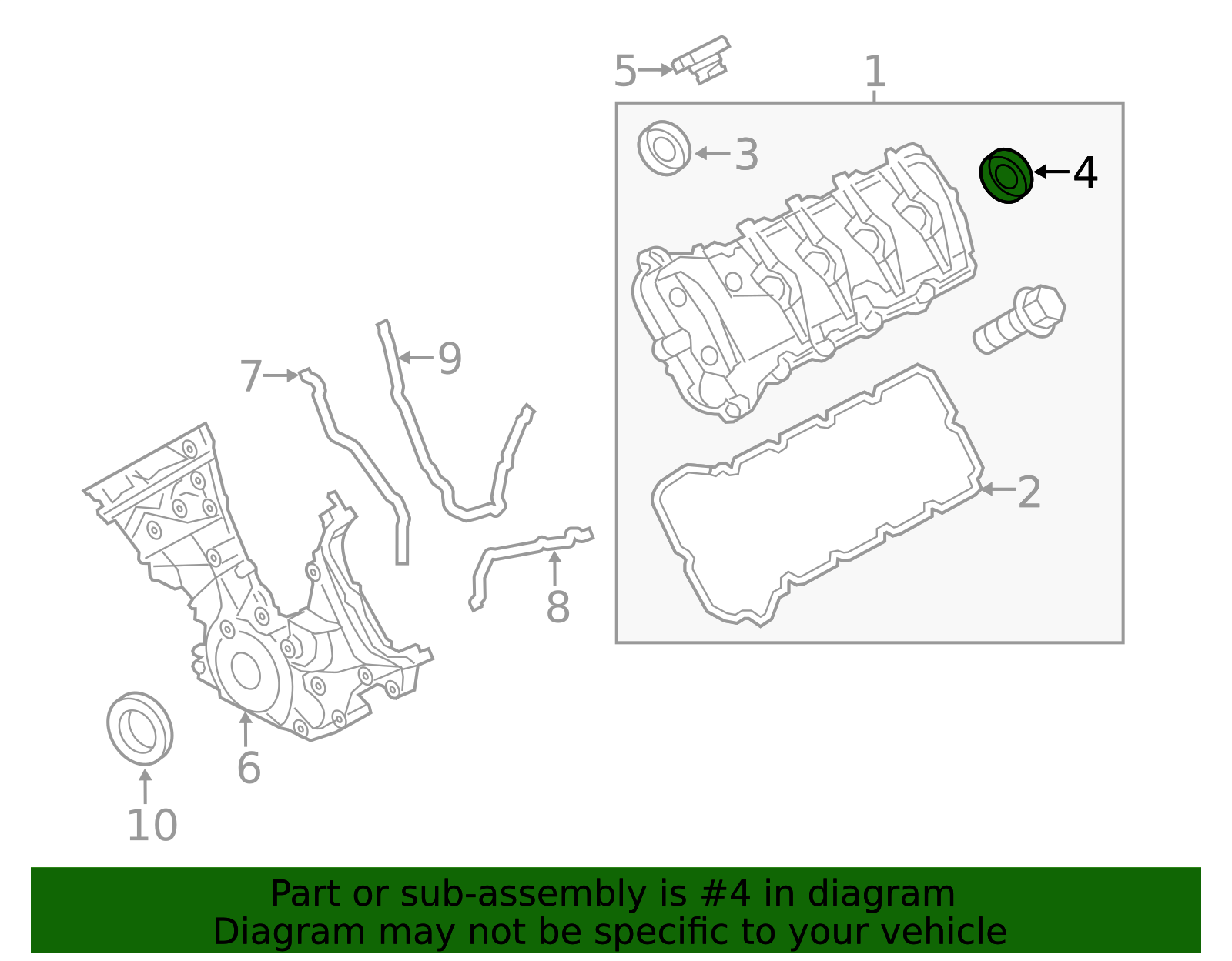 HL3Z-6C535-A - Valve Cover Seal 2018-2023 Ford | Ford OEM Parts Direct