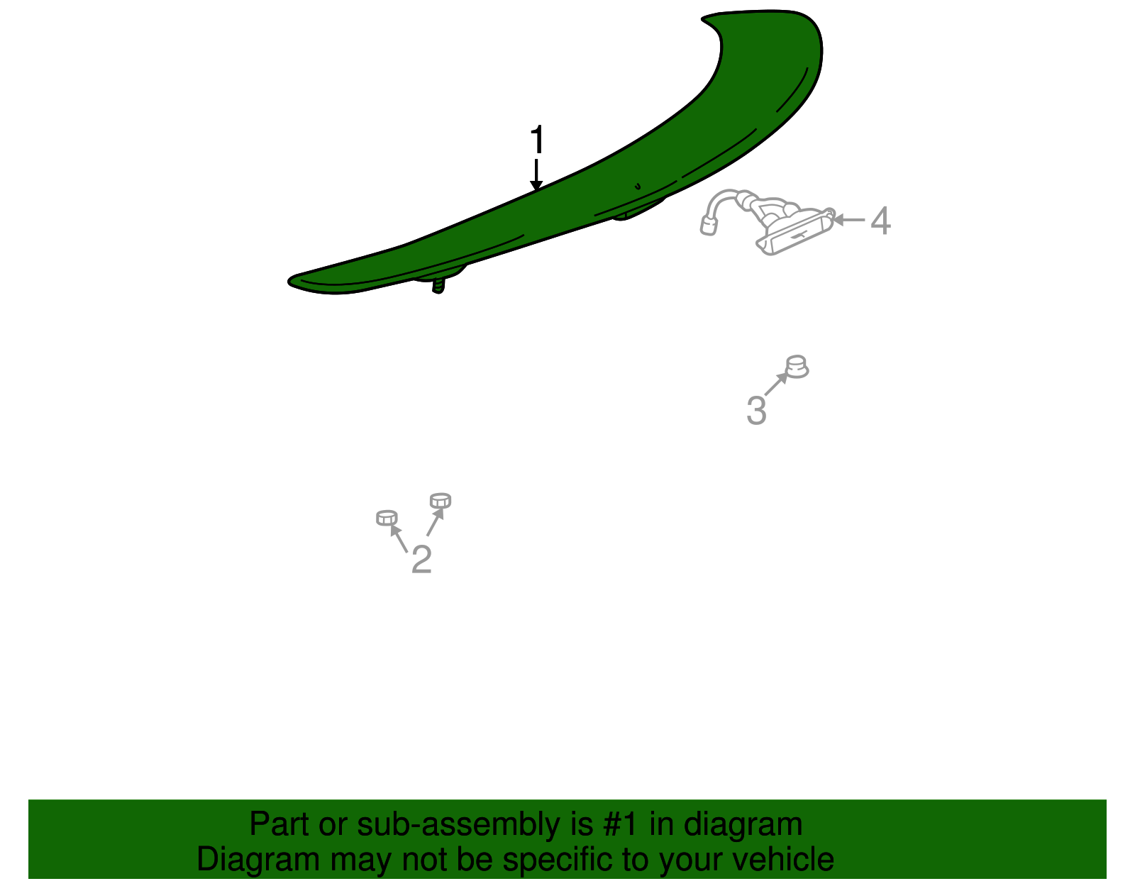 1995-2005 Pontiac Sunfire Spoiler 89045623 | Capital Chevy Parts