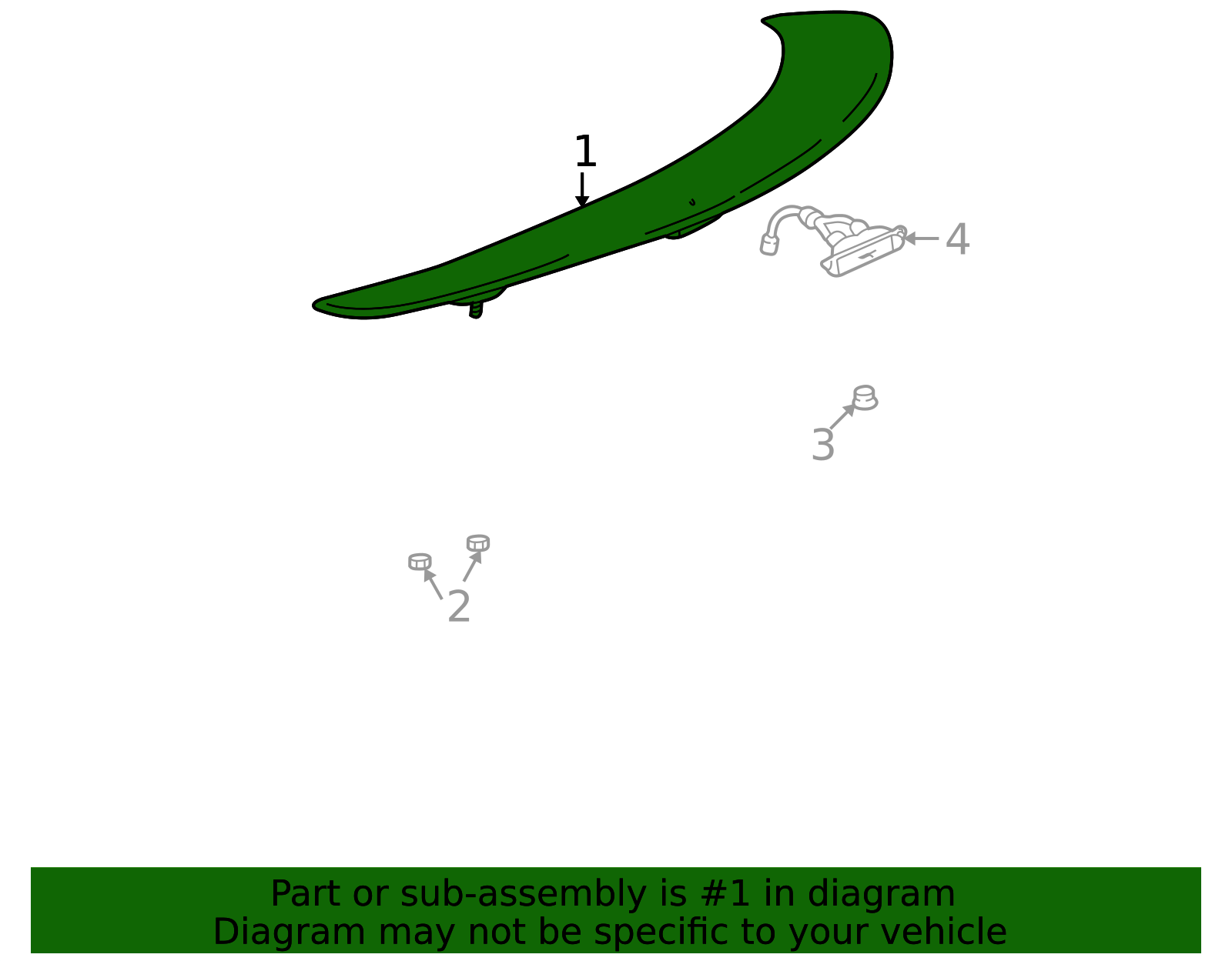 1995-2005 Pontiac Sunfire Spoiler 89045623 | Capital Chevy Parts