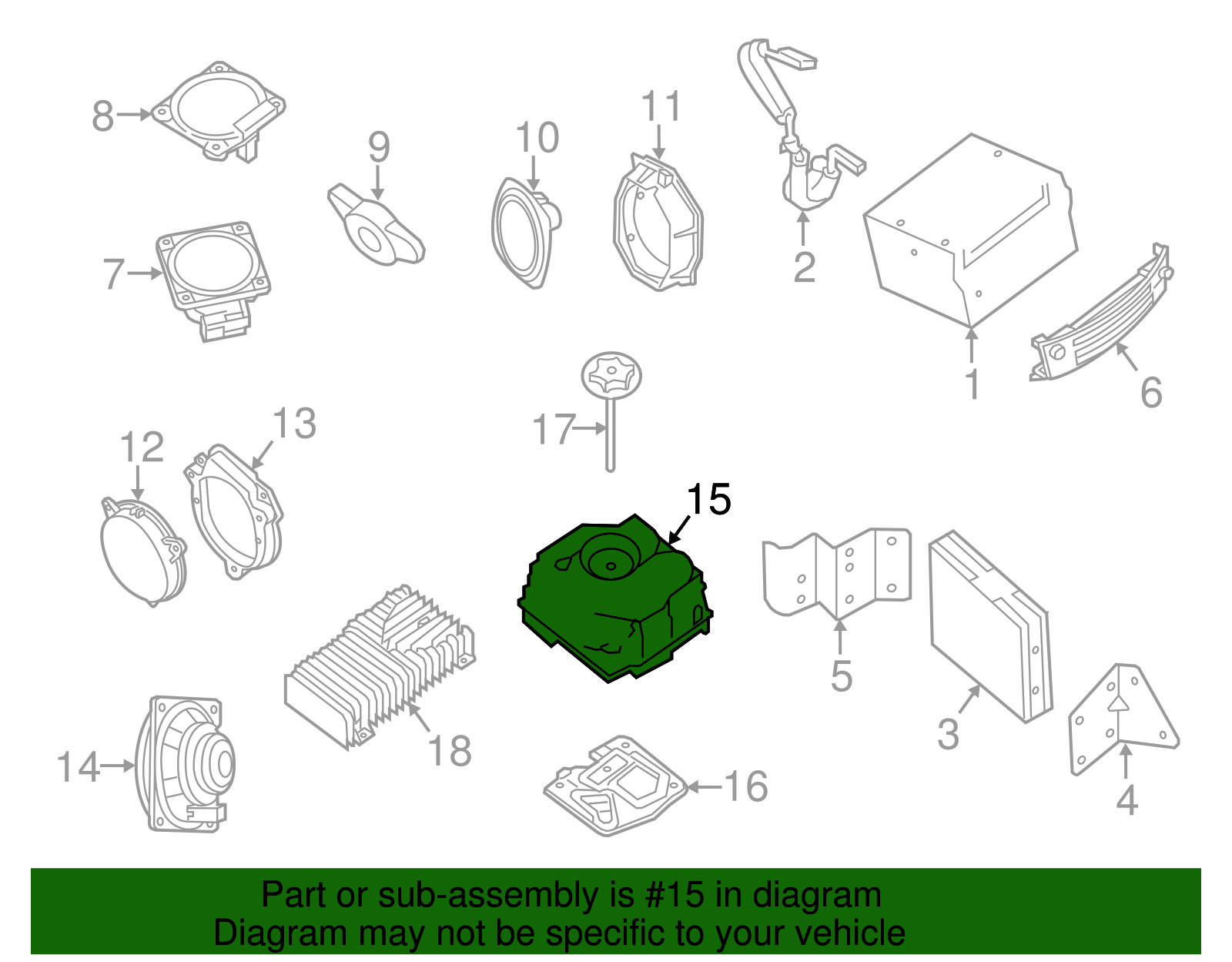 2014-2020 Infiniti QX60 Sub-woofer Box 28170-3JV1B | Infiniti of Nashua