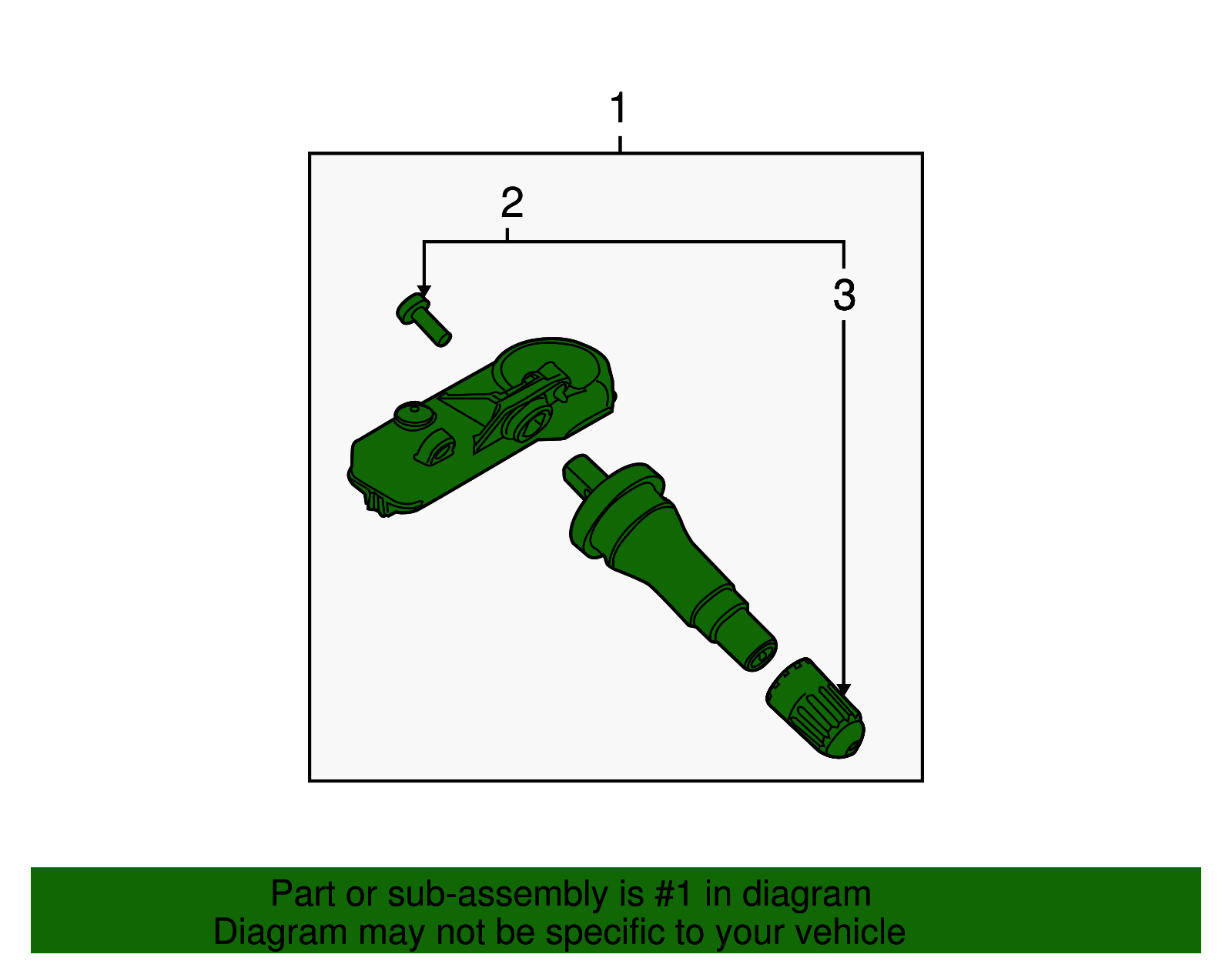 2009-2024 Ford Tire Pressure Monitoring System (TPMS) Sensor 9L3Z-1A189 ...