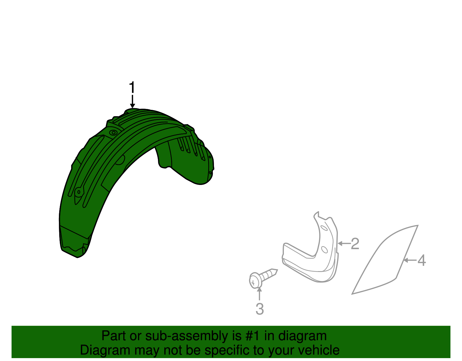 86821-B2000 - Wheelhouse Liner 2014-2016 Kia Soul | Kia.Parts Store