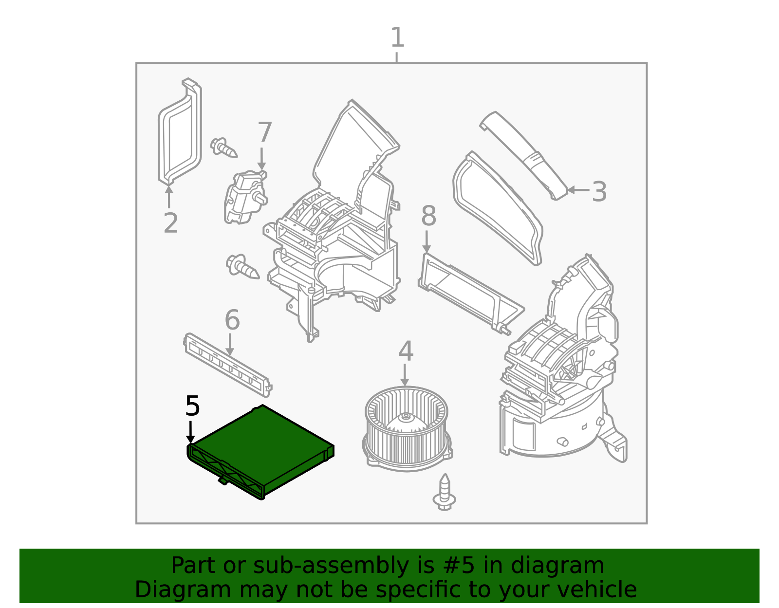 2016-2020 Toyota Cabin Air Filter 87139-WB001 | OEM Parts Online