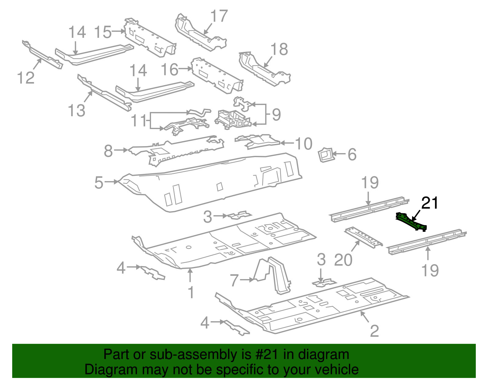 Genuine Toyota Rear Brace part# 57533-06070 for 2018-2025 Toyota Camry ...