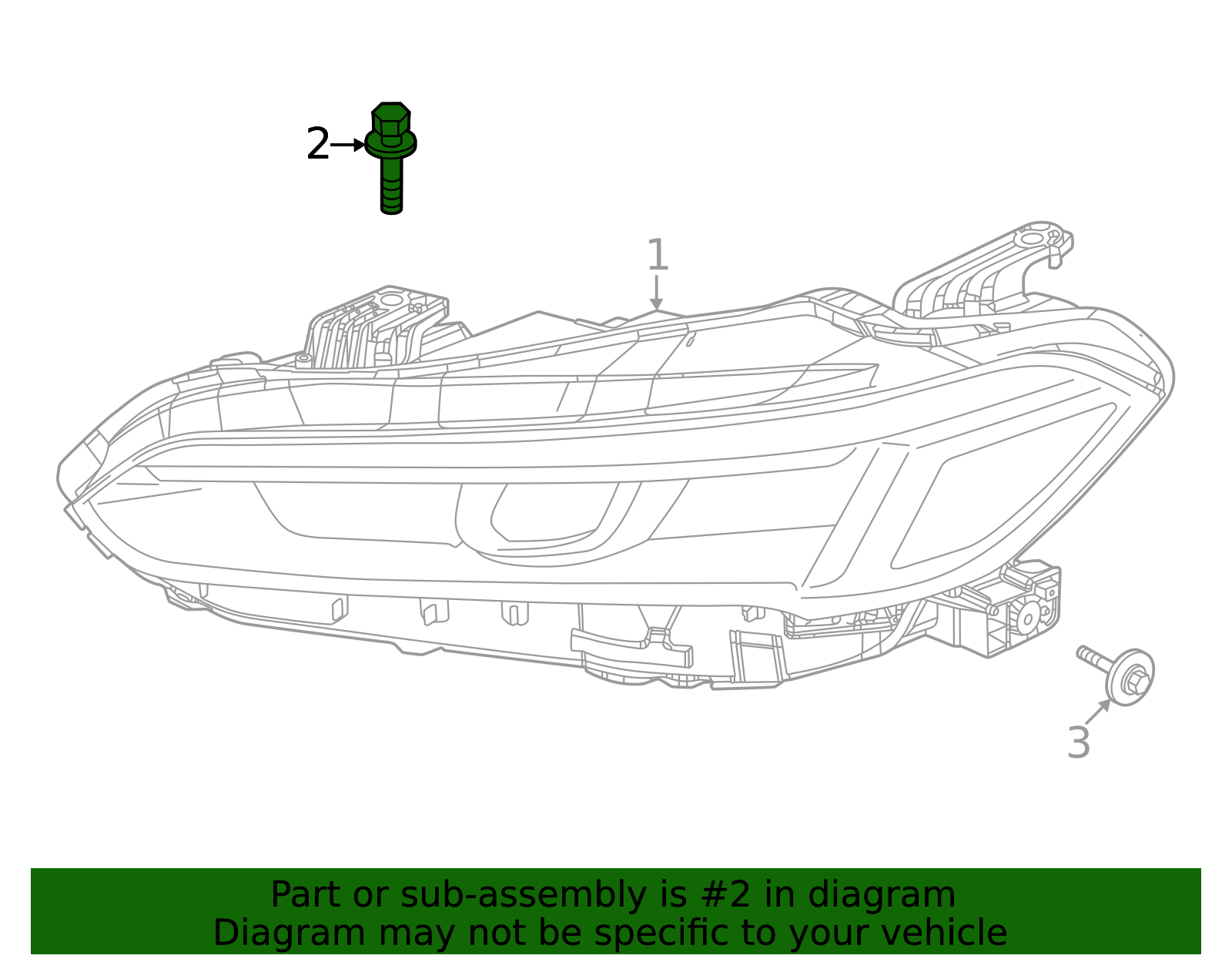 90144-T00-000 - Headlamp Assembly Upper Bolt 2022-2025 Honda Civic ...