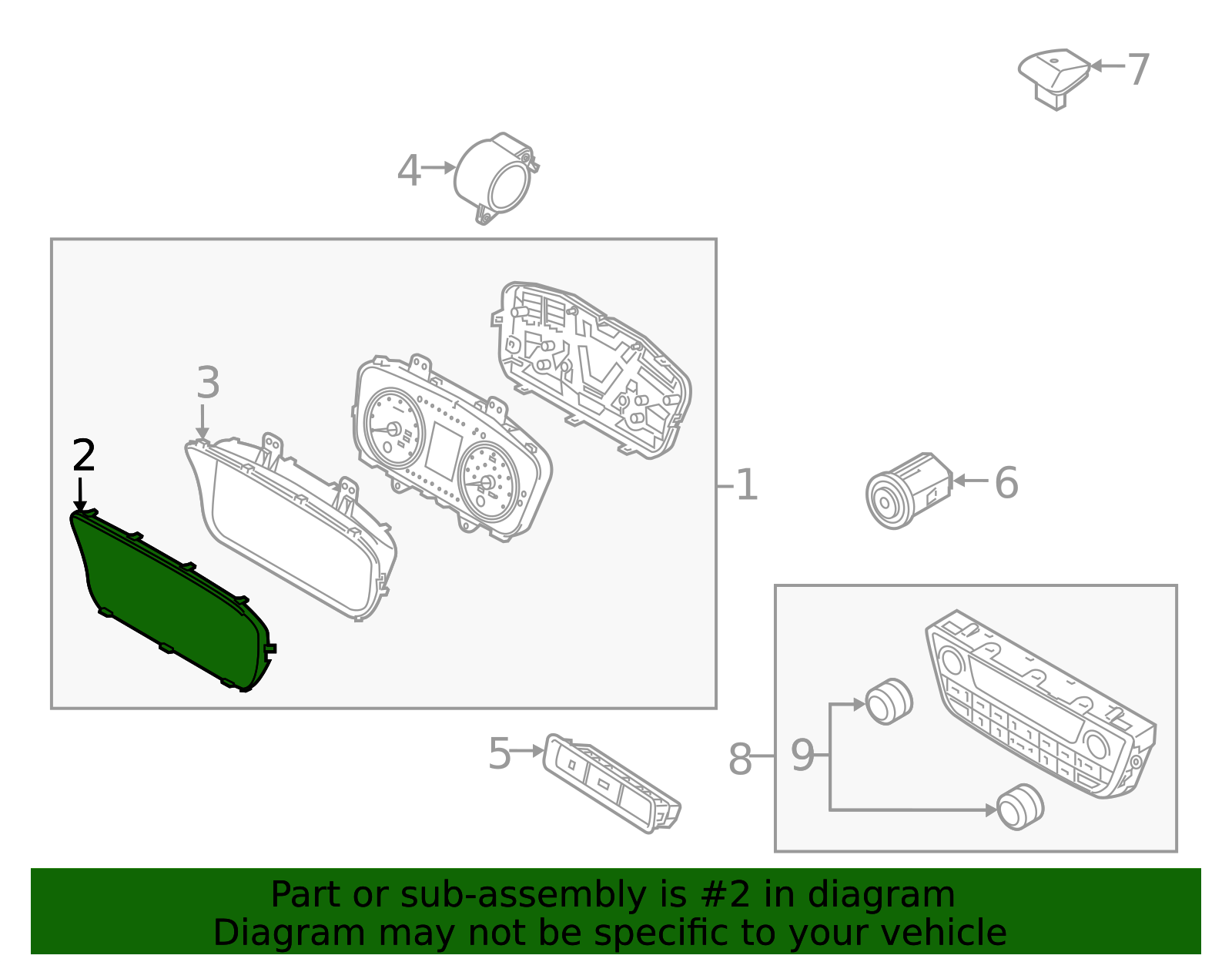 2015-2019 Hyundai Sonata Cluster Lens 94360-C2000 | MotorMotor