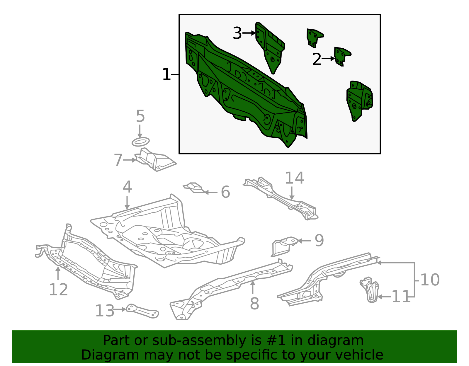 2018-2019 Toyota Prius C Rear Body Panel 58307-52700 | Toyota Parts Center