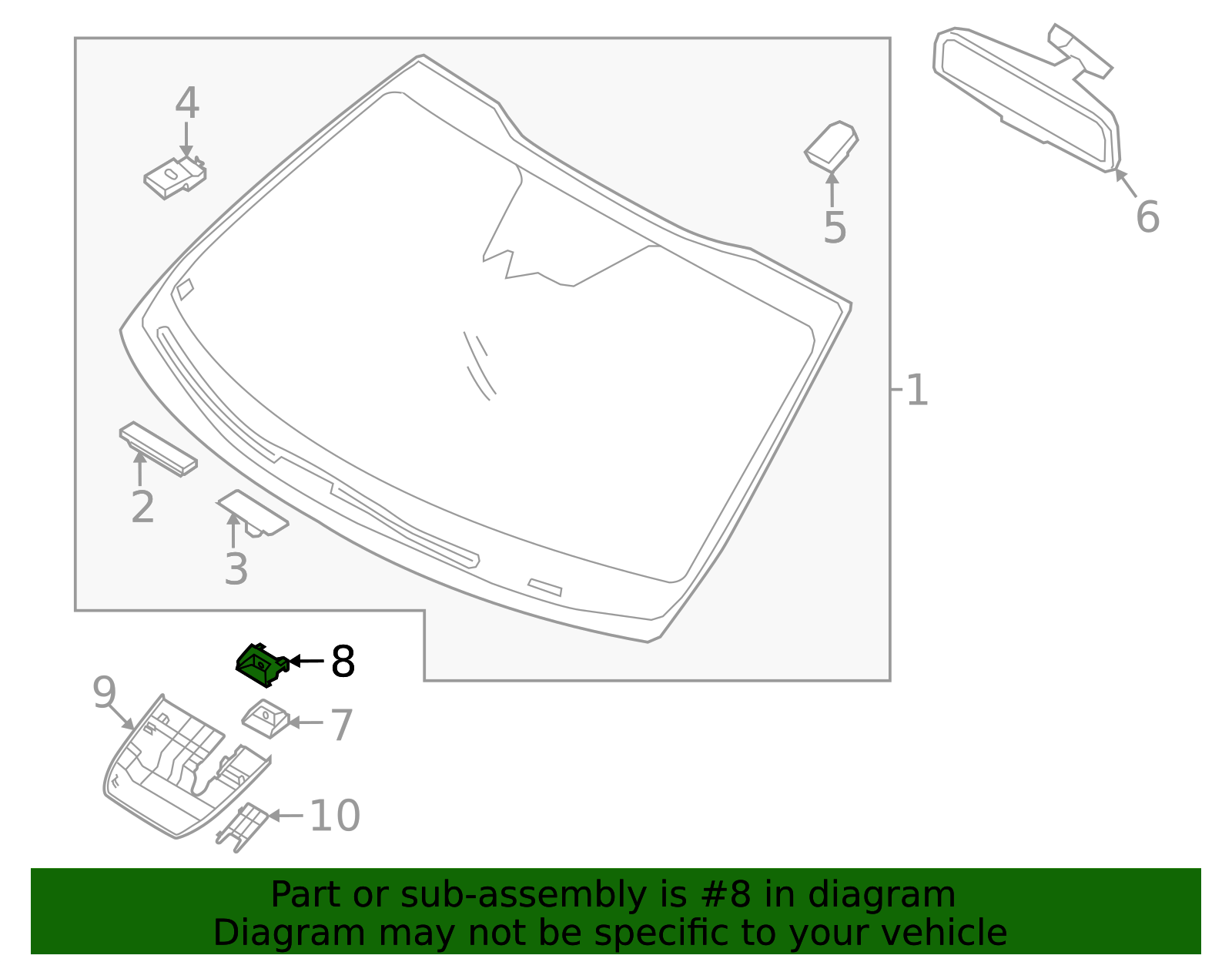 99216-P2500 - Camera Mount Panel 2025 Kia Sorento | Kia.Parts Store