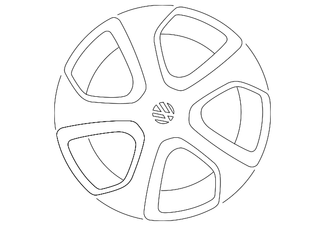 5G0-601-025-AS-FZZ - Wheel, Alloy 2015-2021 Volkswagen | Volkswagen ...