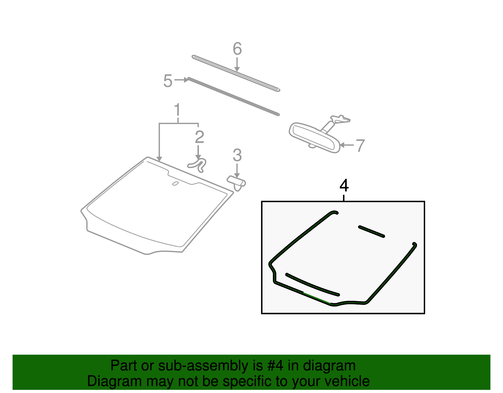 04731-SNA-A00 - 2006-2011 Honda Civic - Rubber Set Front Windshield Dam ...