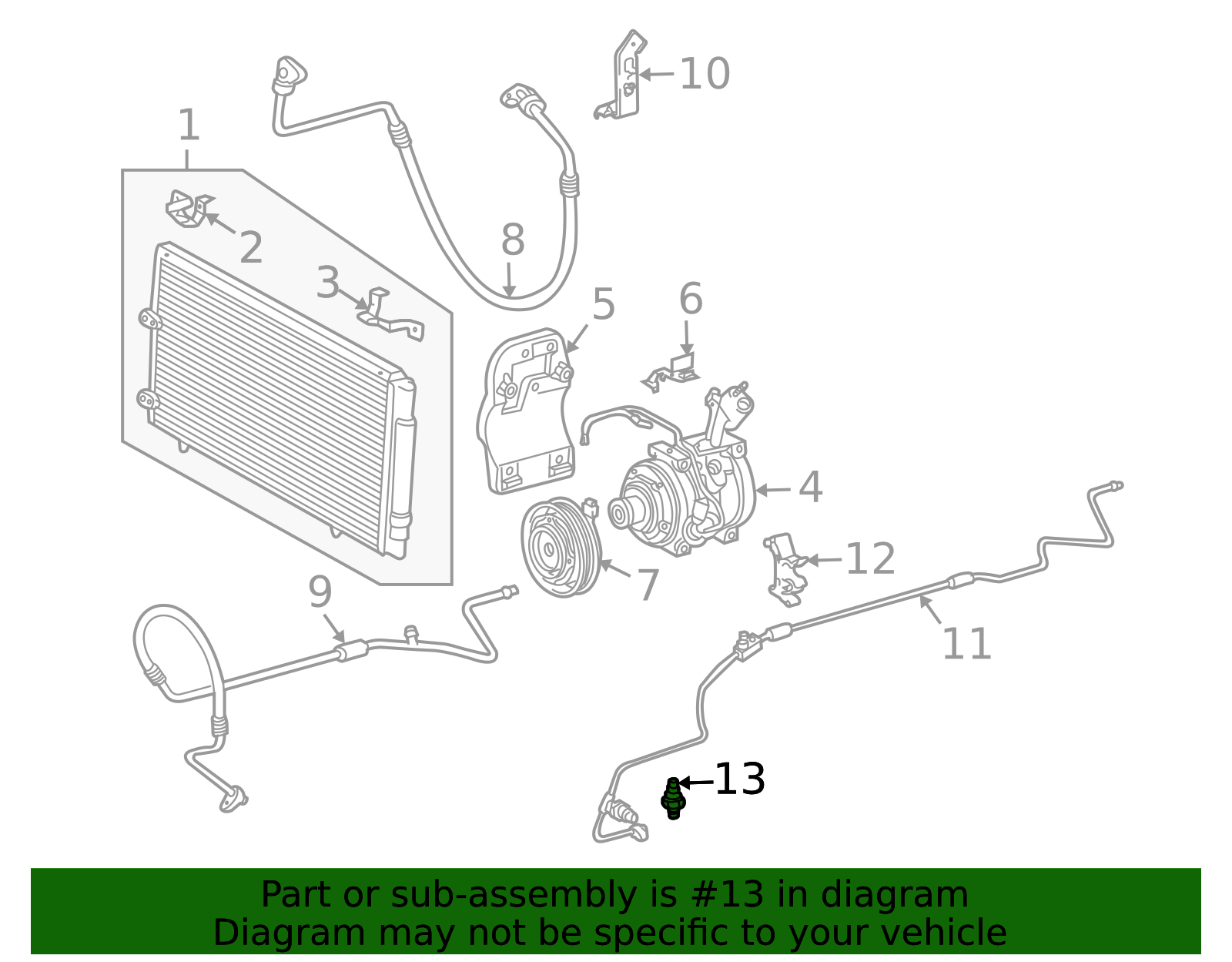 Genuine Official Toyota High Pressure Cut-Off Switch part# 88645-60030 ...