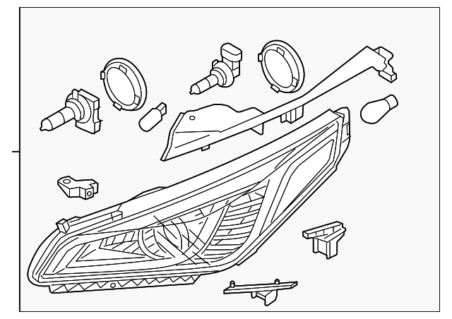 2016-2017 Hyundai Sonata Headlamp Assembly 92102-E6030 | OEM Parts Online