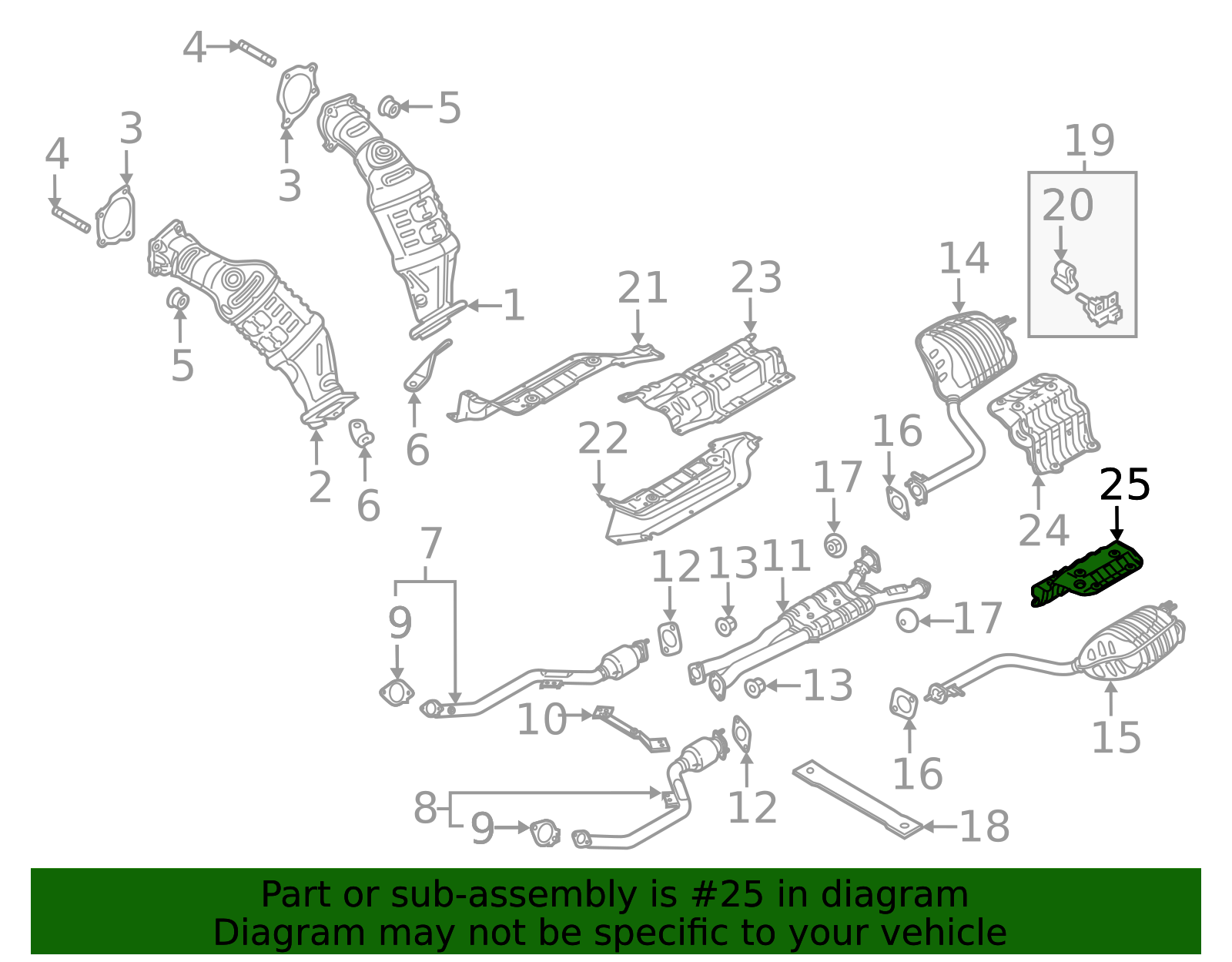 2019-2025 Genesis G70 Heat Shield 28795-J5000 | QuirkParts