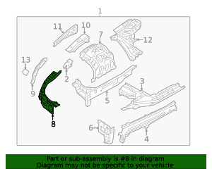 Frame Side Member - Structural Chassis Support | AutoNation Parts
