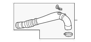 2017-2022 GM Charge Air Cooler Outlet Air Hose 84343023 | Shop Matick ...