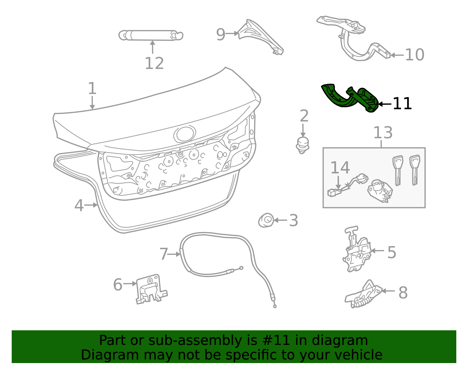 64571-75010 - High-Quality Tailgate Hinge Cover for AutoNation Parts