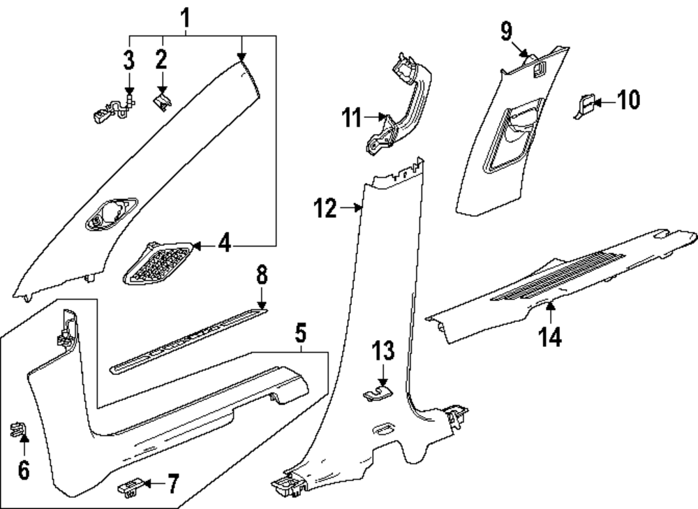 2025 Buick Enclave Windshield Pillar Trim 26487024 | Capital Chevy Parts
