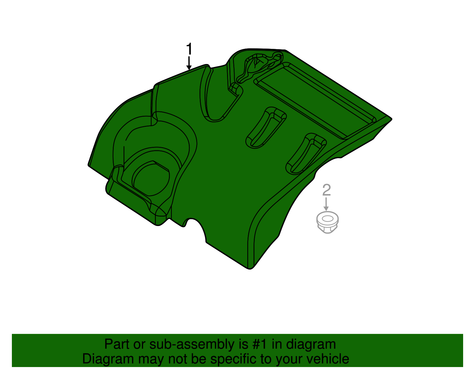 Genuine OEM Ford Part - Engine Cover BR3Z-6N041-C | Genuine OEM Ford ...