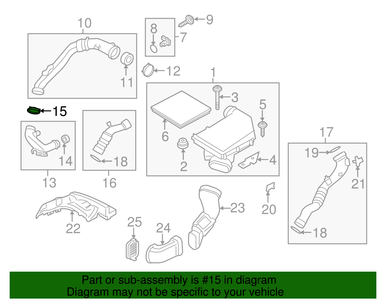7129952129 - 1996-2018 BMW Connector Hose Clamp (07-12-9-952-129) | BMW ...