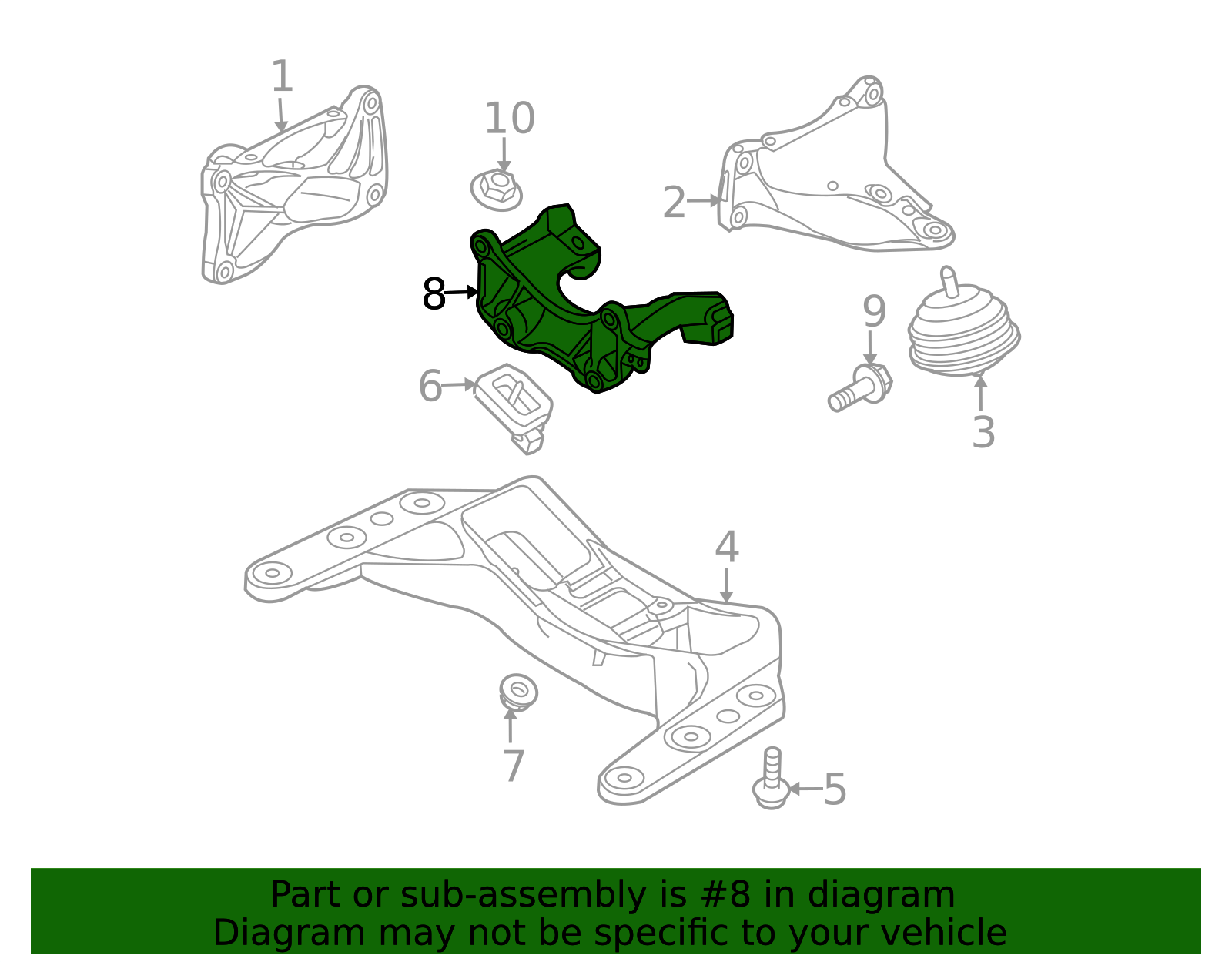 22317840415 - 2008-2013 BMW M3 Support Bracket (22-31-7-840-415) | BMW ...