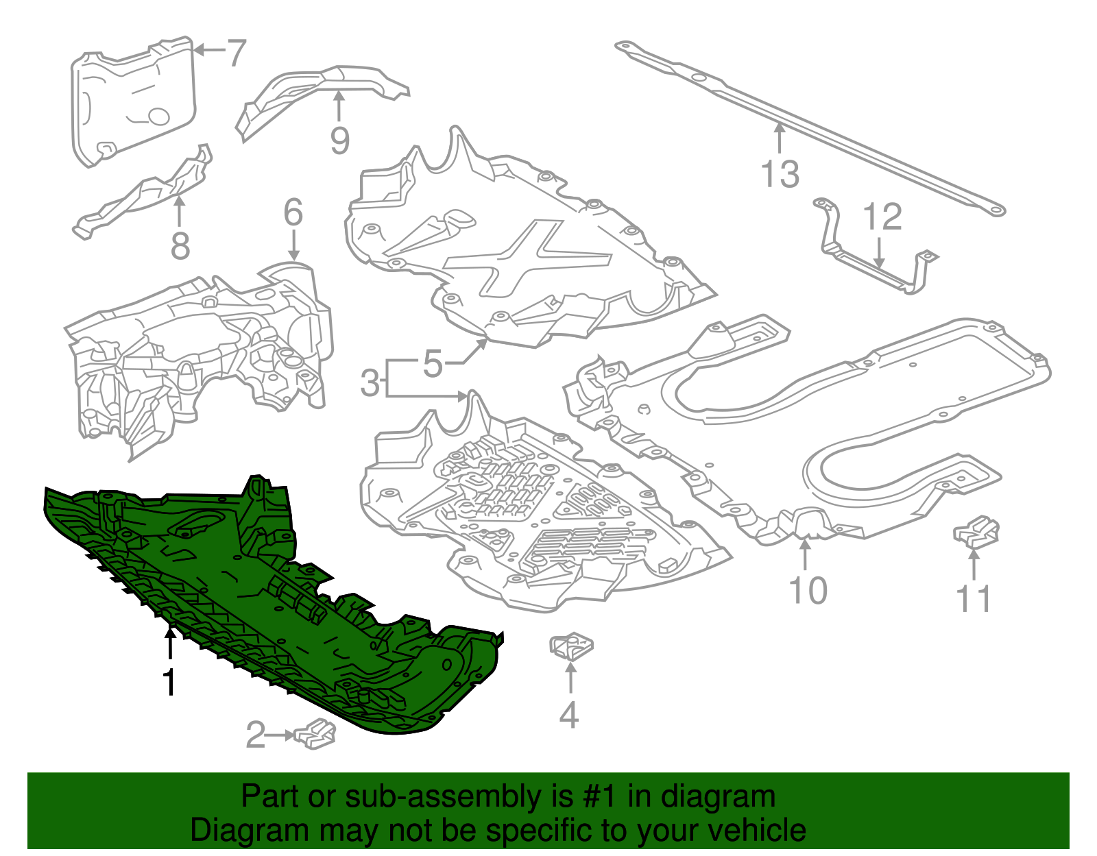 222-520-03-23-64 - Front Shield 2015-2017 Mercedes-Benz S 550 ...